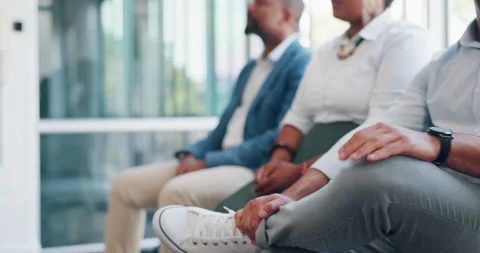 Group, business people and queue, waitin... | Stock Video | Pond5