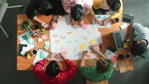 Group of business people writing and mak... | Stock Video | Pond5