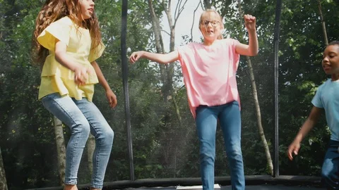 Group Of Children Having Fun With Friend... | Stock Video | Pond5