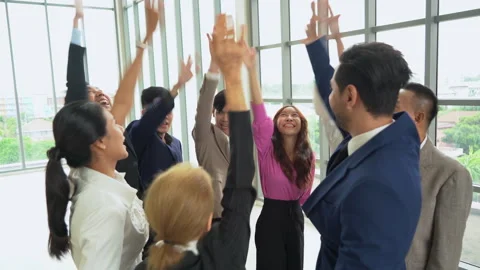 group of diversity business people stack... | Stock Video | Pond5