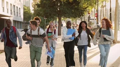 College Students Running Stock Video Footage | Royalty Free College ...