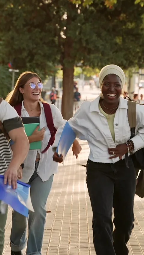 College Students Running Stock Video Footage | Royalty Free College ...