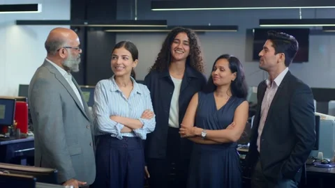 Group of happy Indian mixed Gender corpo... | Stock Video | Pond5