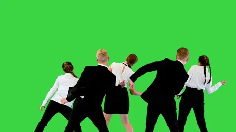 A group of happy office workers dancing ... | Stock Video | Pond5