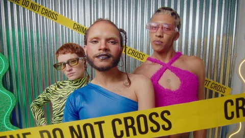 Group of LGBTQ Vogue Dancers Posing duri... | Stock Video | Pond5