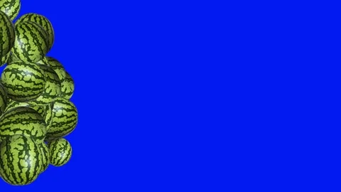 group of melons animation transition on ... | Stock Video | Pond5