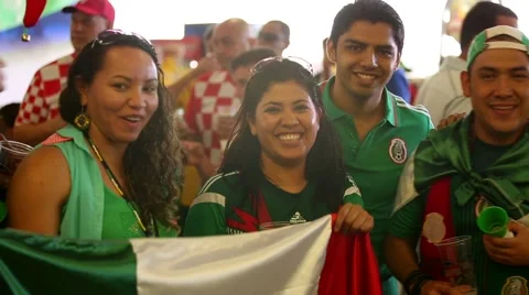 A Group of Mexican people before the gam... | Stock Video | Pond5