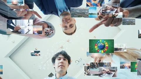 Group of multinational people watching v... | Stock Video | Pond5