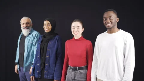 Group of people of different races looki... | Stock Video | Pond5