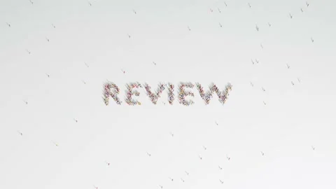 Group Of People Forming REVIEW Word Anim... | Stock Video | Pond5