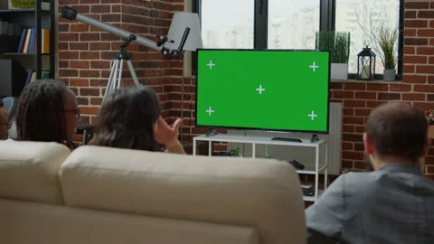Group of people looking at green screen ... | Stock Video | Pond5