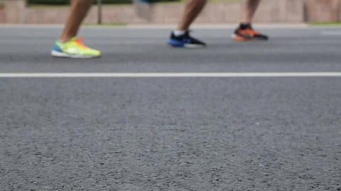 Crowd Running Towards Camera Stock Video Footage | Royalty Free Crowd ...