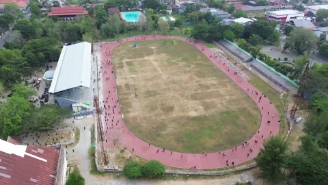 Group of people on the running track, th... | Stock Video | Pond5