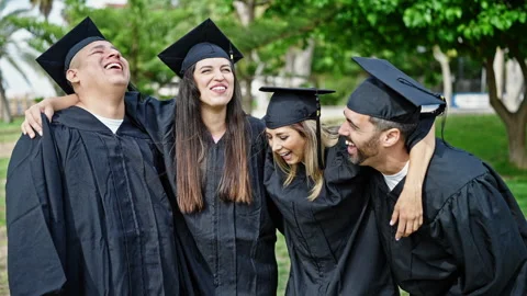 Group of people students graduated smili... | Stock Video | Pond5