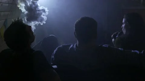Group Vaping Stock Footage ~ Royalty Free Stock Videos | Pond5