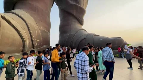 Group of people at the world's tallest s... | Stock Video | Pond5