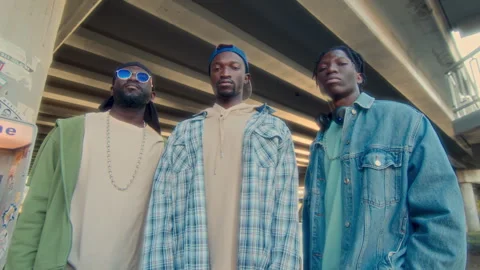 Group Portrait of Three Black Men with B... | Stock Video | Pond5