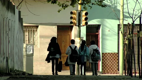 Group of Primary School Children Walking... | Stock Video | Pond5