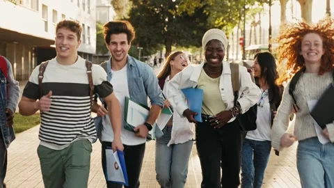College Students Running Stock Video Footage | Royalty Free College ...