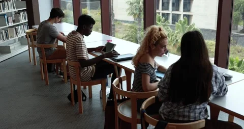 Group of young students learing together... | Stock Video | Pond5