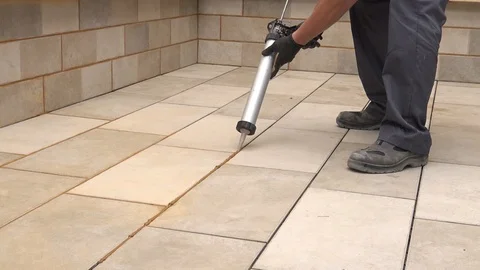 Grouting Ceramic Tiles Stock Video Footage | Royalty Free Grouting ...