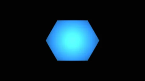 Growing and Shrinking Hexagon Squashed T... | Stock Video | Pond5