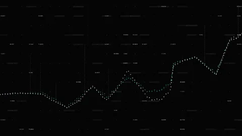Growing charts and graphs on a black bac... | Stock Video | Pond5