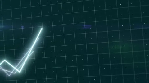 Growing line chart business diagram with... | Stock Video | Pond5