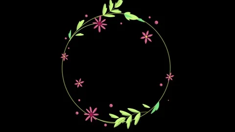 Growing plants and vines animation on bl... | Stock Video | Pond5