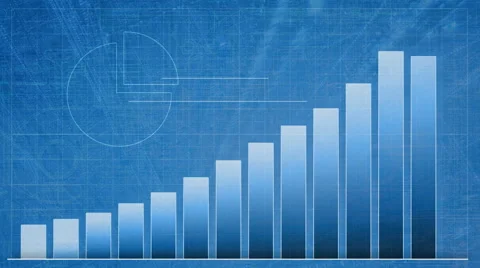 Growth chart. Infographic with growth gr... | Stock Video | Pond5