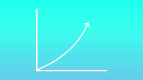 Growth chart with upward arrow animated ... | Stock Video | Pond5