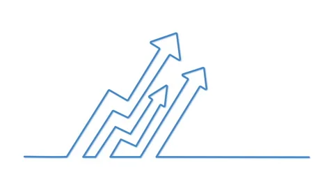 Growth diagram self drawing animation. ... | Stock Video | Pond5