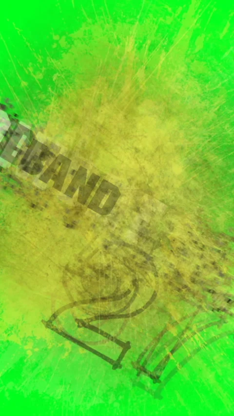 Grunge background on green screen vertic... | Stock Video | Pond5
