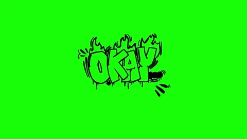 Grunge Graffiti Scribbles Text on Green ... | Stock Video | Pond5
