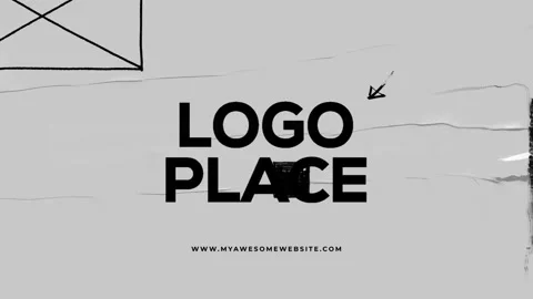 Grunge Logo Scribble Paper ~ After Effects #230045583