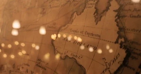 grunge stained map of the world. Vintage... | Stock Video | Pond5