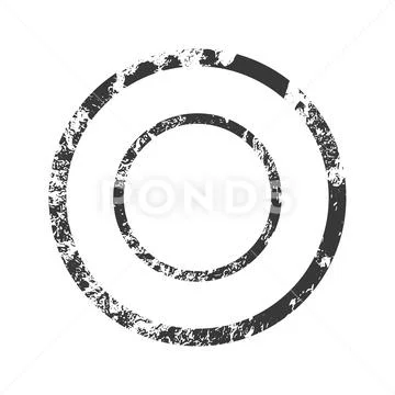 Grunge vector Faded circular empty postage stamp frame: Royalty Free ...