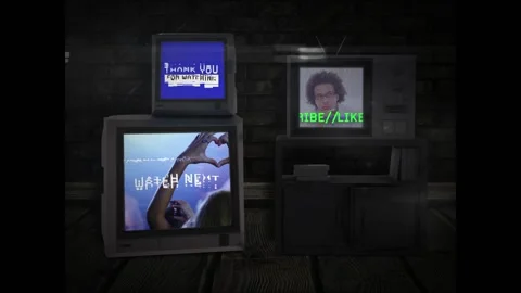 After Effects: Grungey Retro TV End Screen #231770668