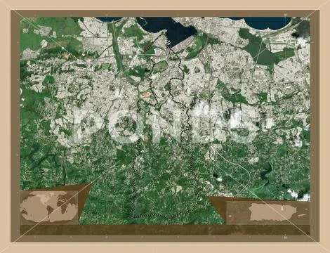 Guaynabo, Puerto Rico. Low resolution satellite map: Royalty Free ...