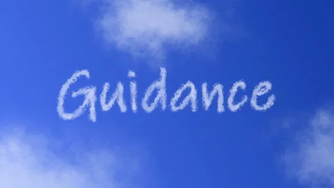 Guidance Text or Word with Cloud Effect ... | Stock Video | Pond5