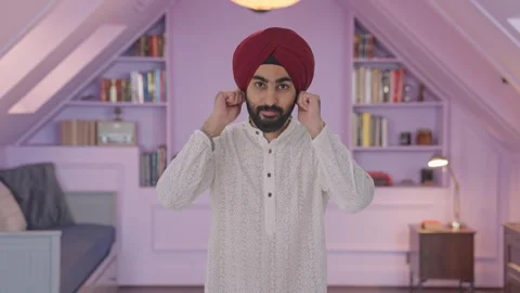 Guilty Sikh Indian man saying sorry and ... | Stock Video | Pond5
