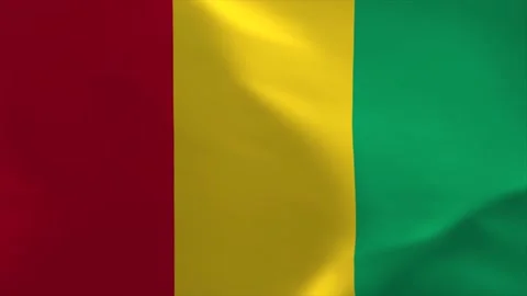 Guinea Waving Flag Animation 4K Moving W... | Stock Video | Pond5