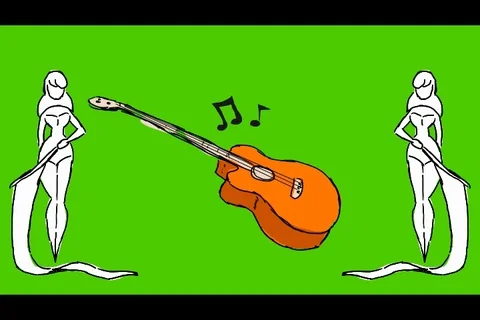 Guitar Acoustic - Hand-Drawn Animation -... | Stock Video | Pond5