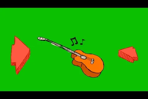 Guitar Acoustic - Hand-Drawn Animation -... | Stock Video | Pond5
