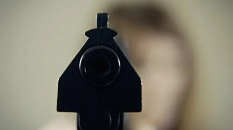 Gun Front Stock Footage ~ Royalty Free Stock Videos | Pond5