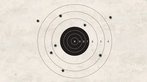 Shooting Target Center Gun Stock Video Footage | Royalty Free Shooting ...