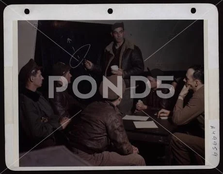 A Gunner Draws A Diagram Of Run Over Target, Aleutians. Copyright ...