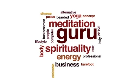 Guru animated word cloud, text design an... | Stock Video | Pond5