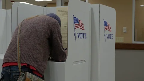 Voting Booth Stock Footage ~ Royalty Free Stock Videos | Pond5