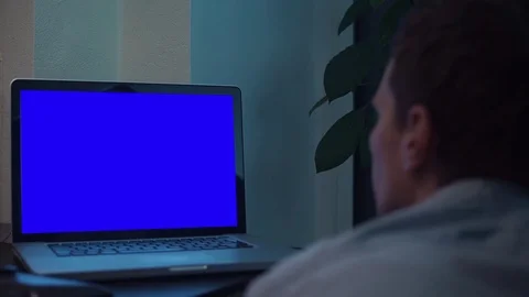 Computer Blue Screen Stock Video Footage | Royalty Free Computer Blue ...